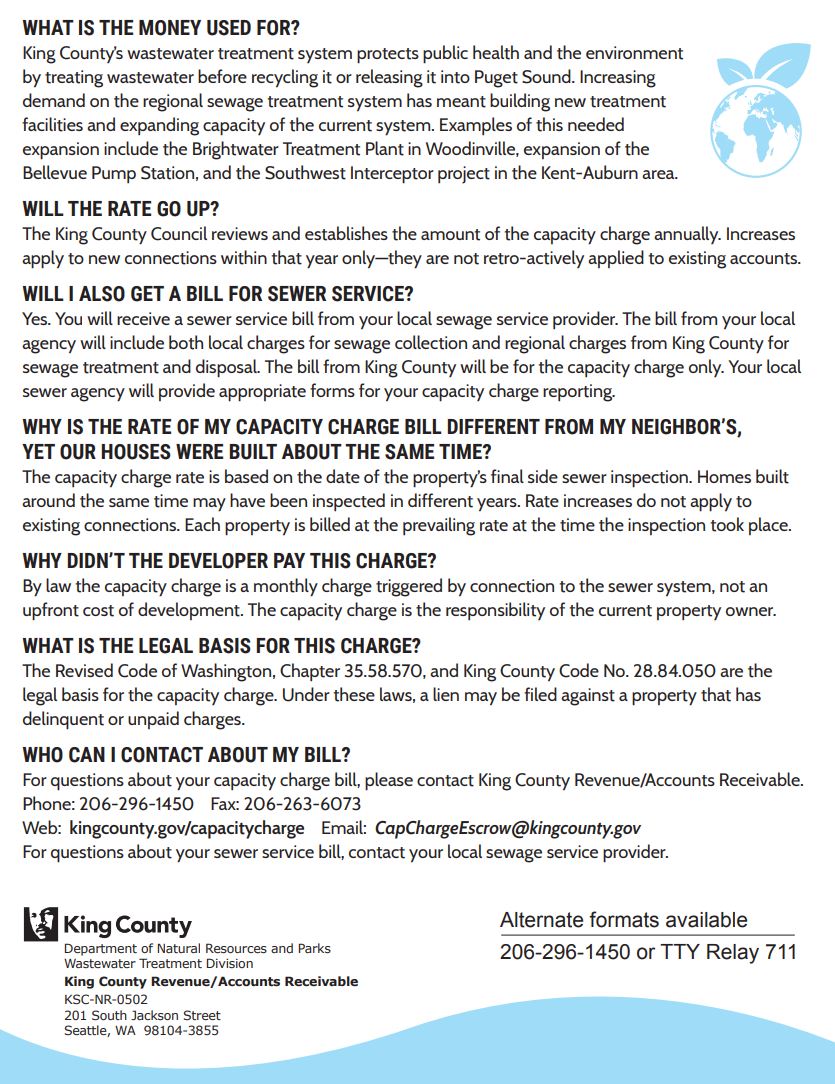 WHAT ARE SEWER CAPACITY CHARGES? – Baltaga Group