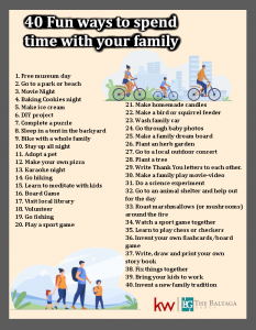 40 Fun Ways To Spend Time With Your Family – Baltaga Group
